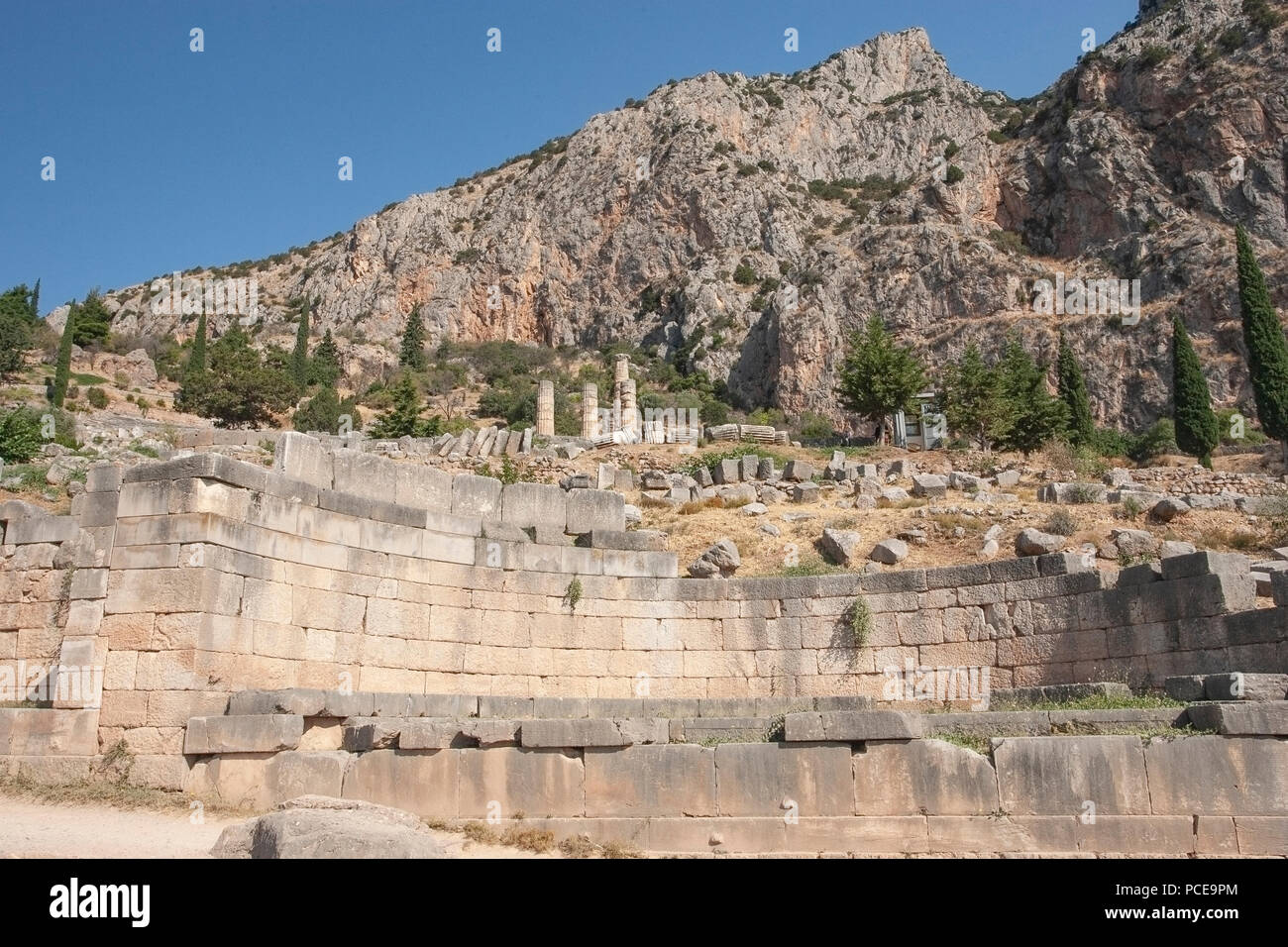 view of Delphi, world heritage site, Greece Stock Photo - Alamy
