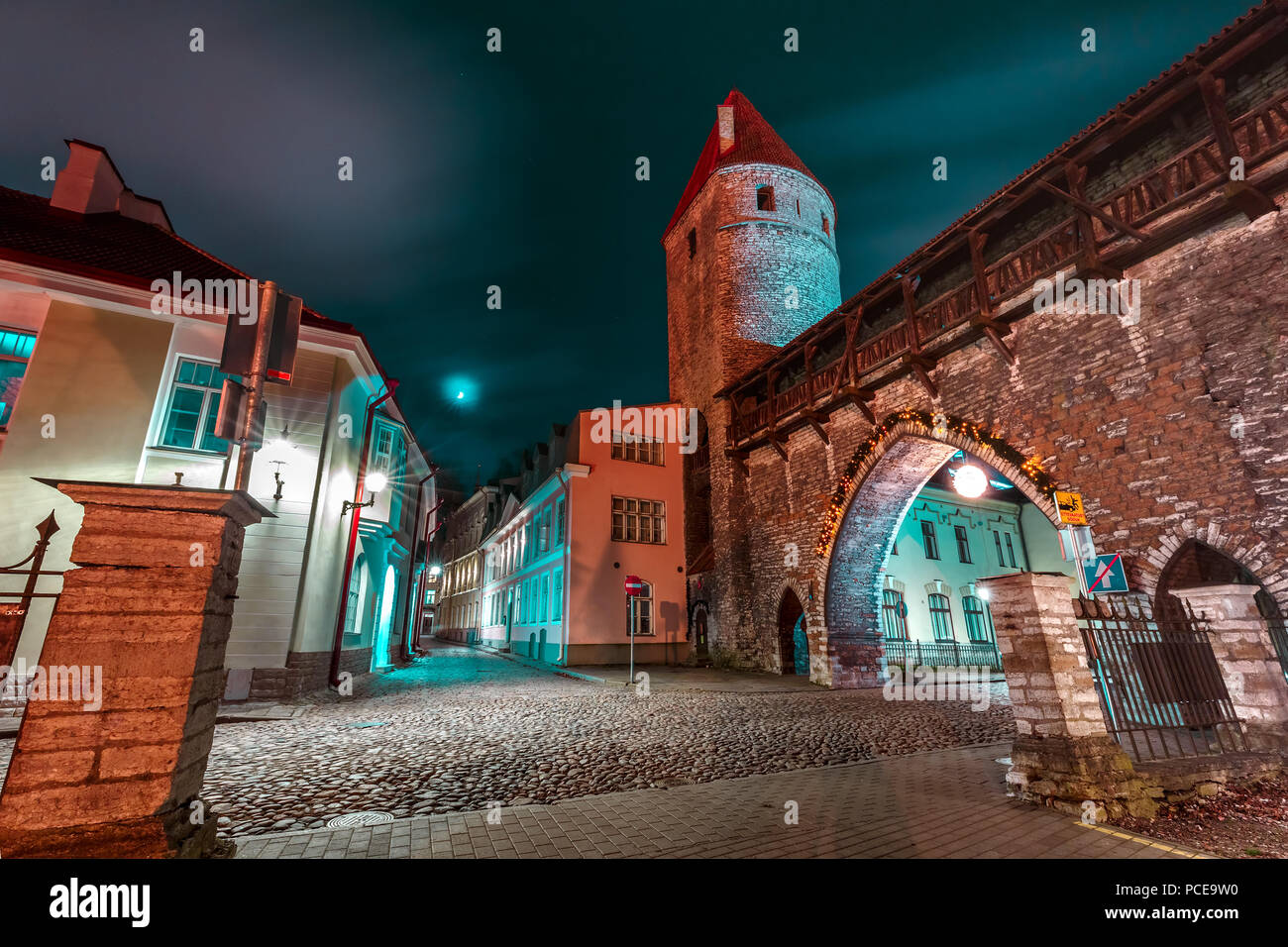 Old Town Tallinn Night High Resolution Stock Photography and Images - Alamy