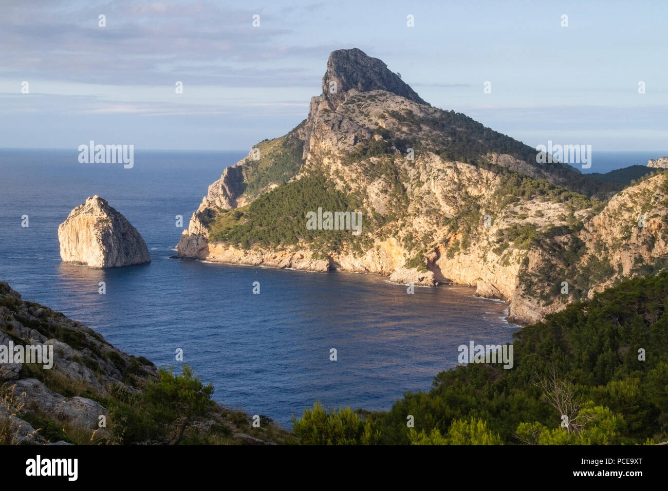 view of Formentor peninsula cliffs, Mallorca, Balearic islands Stock ...