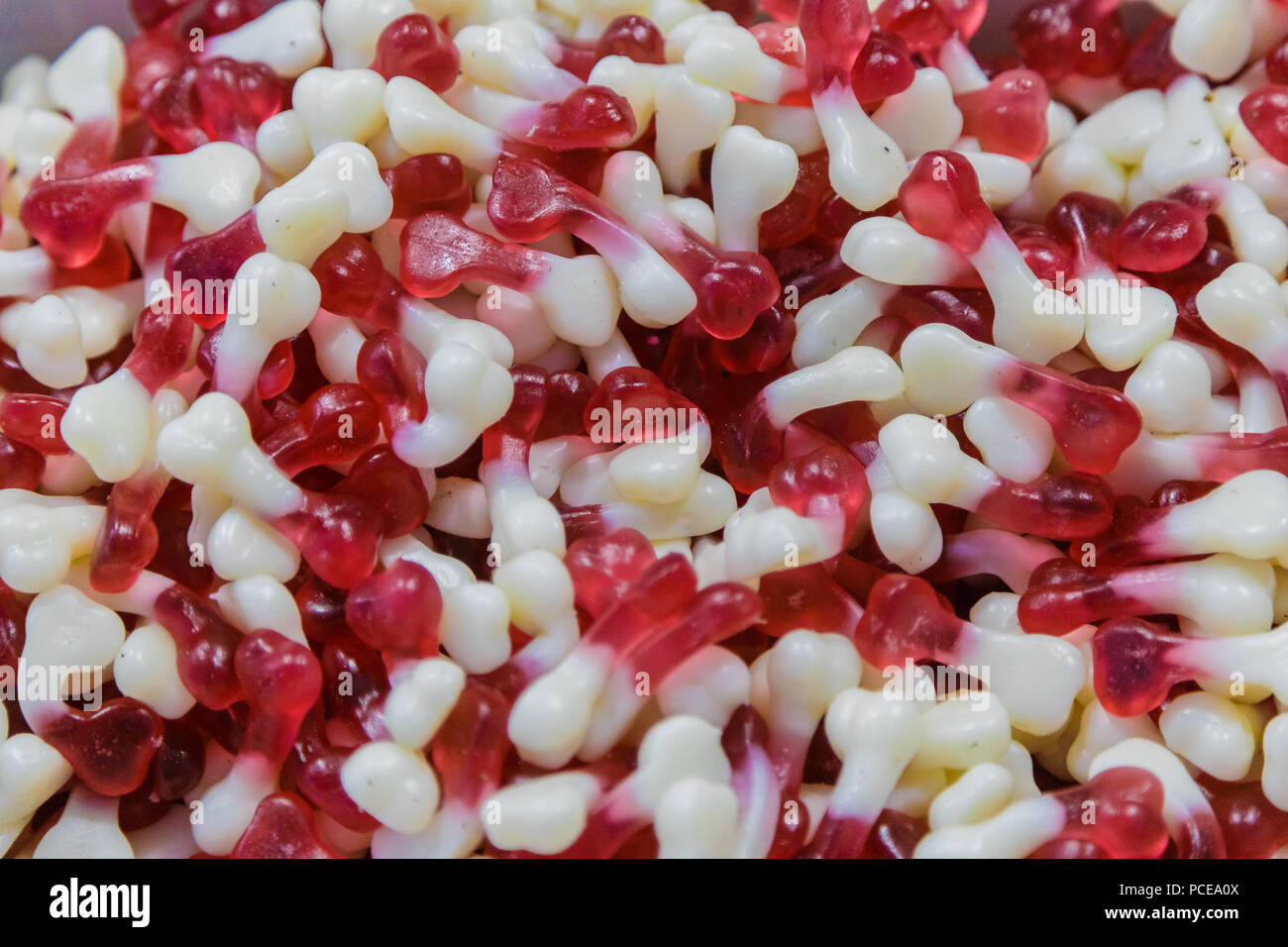 Jelly sweets in large quantities on the counter Stock Photo - Alamy