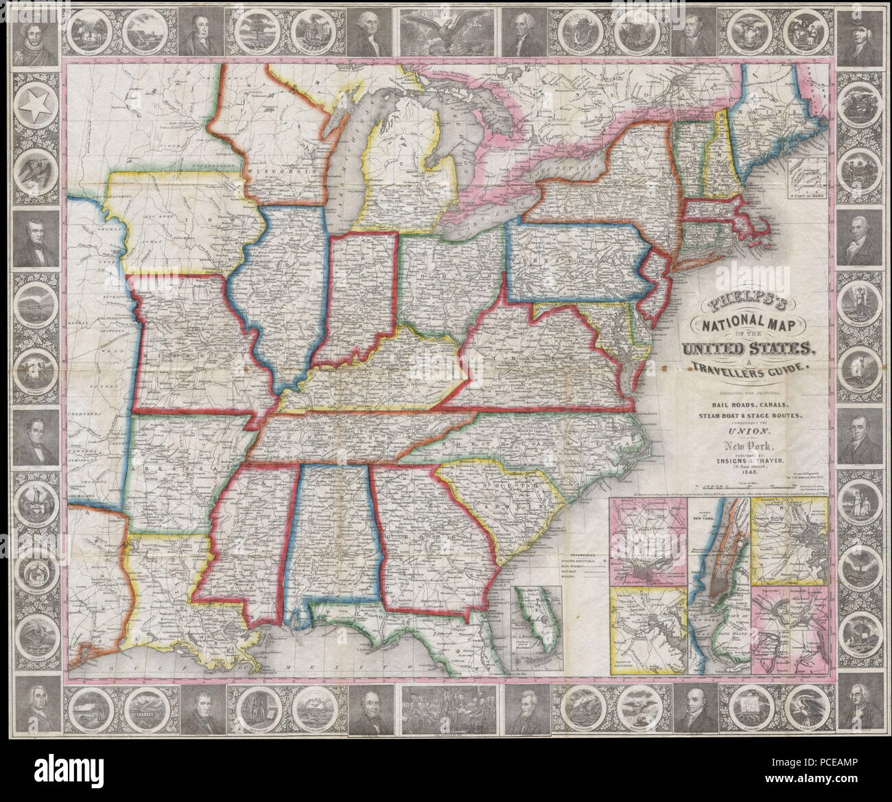 United states map 1848 hi-res stock photography and images - Alamy