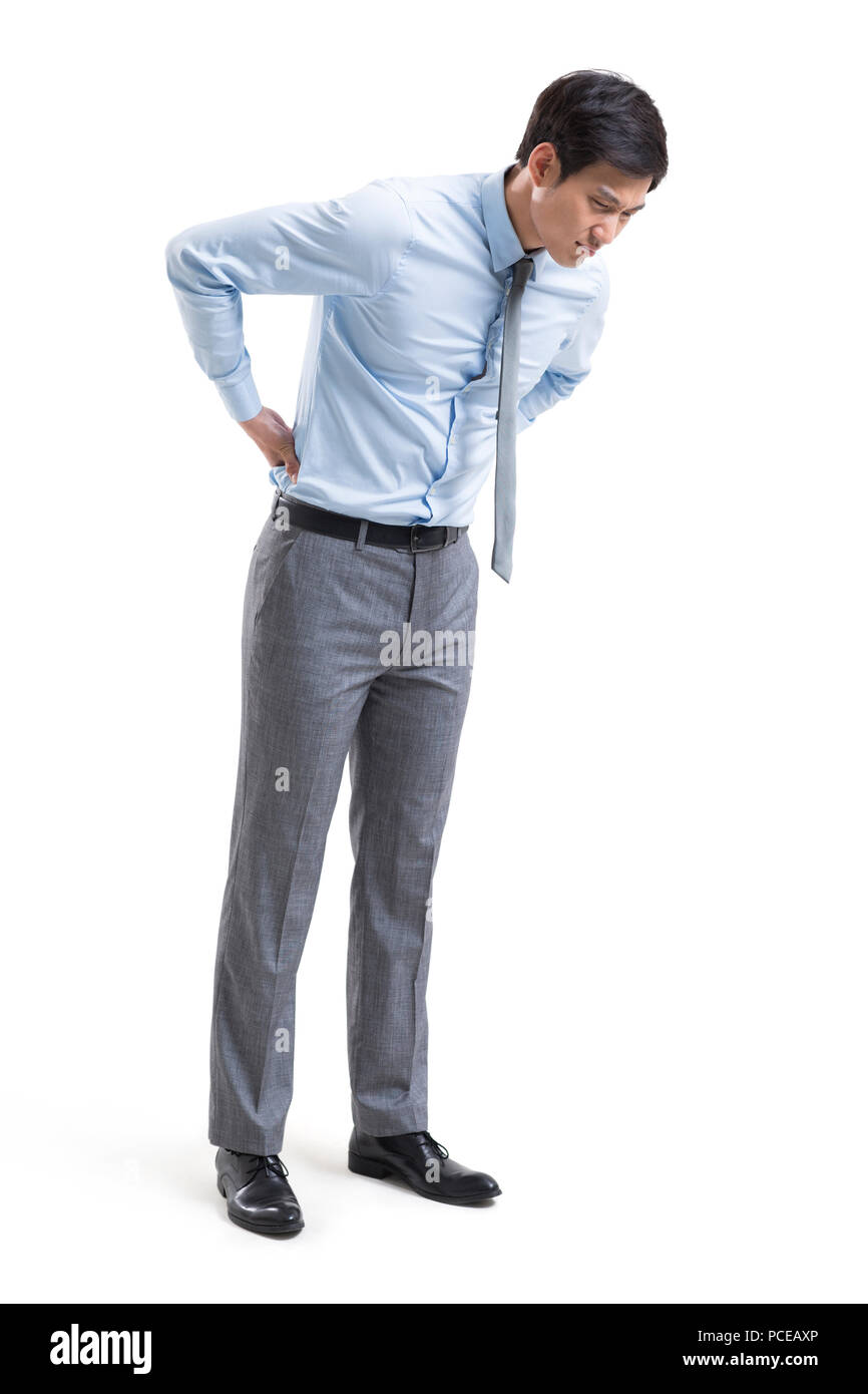 Indian man backache pain illness hi-res stock photography and images ...