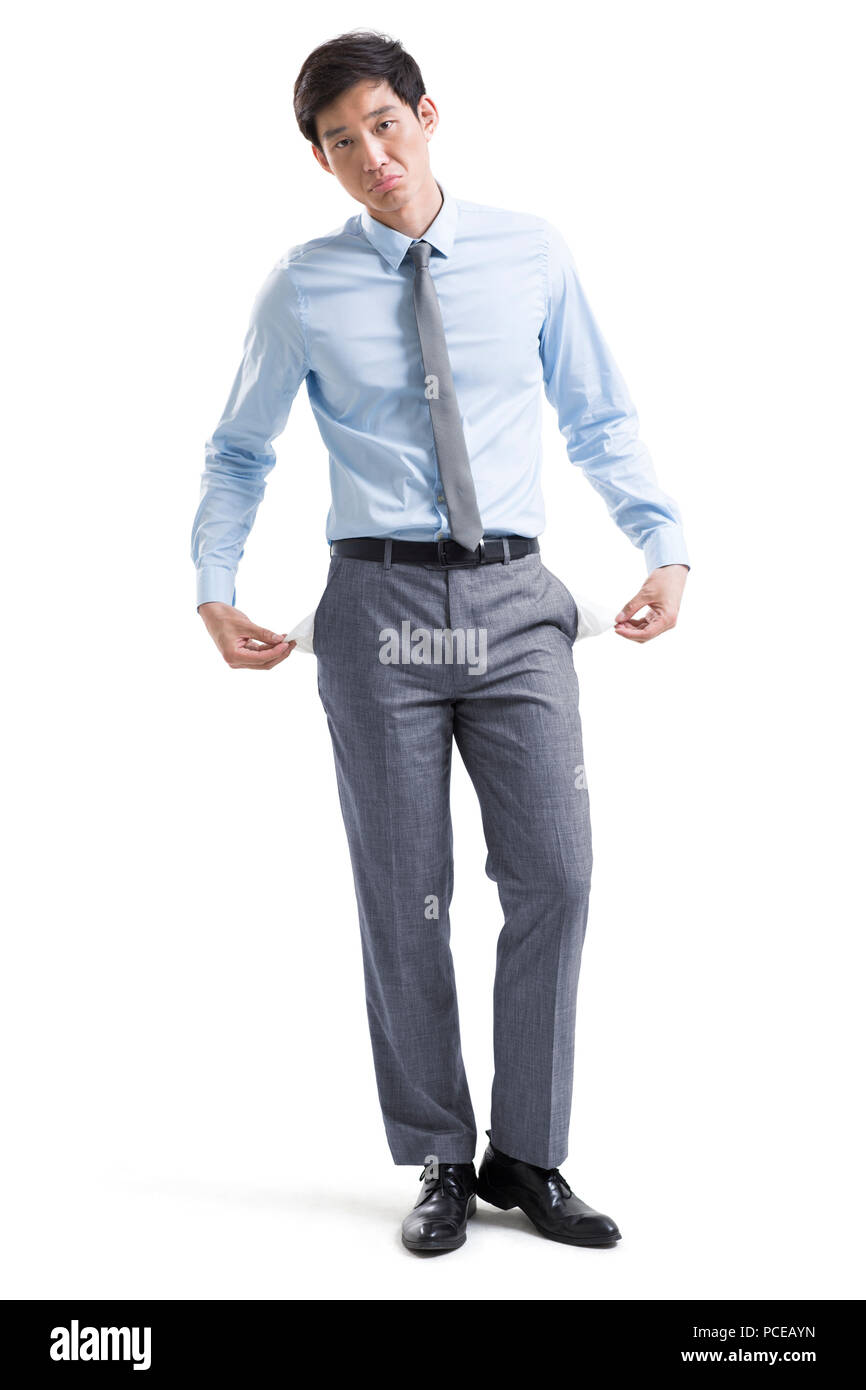 Indian man showing empty pockets hi-res stock photography and images ...