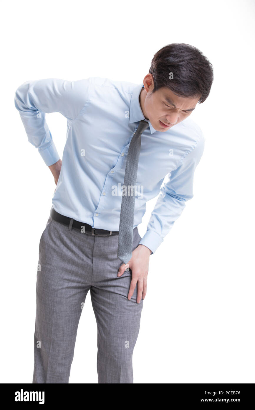 Indian man backache pain illness hi-res stock photography and images ...
