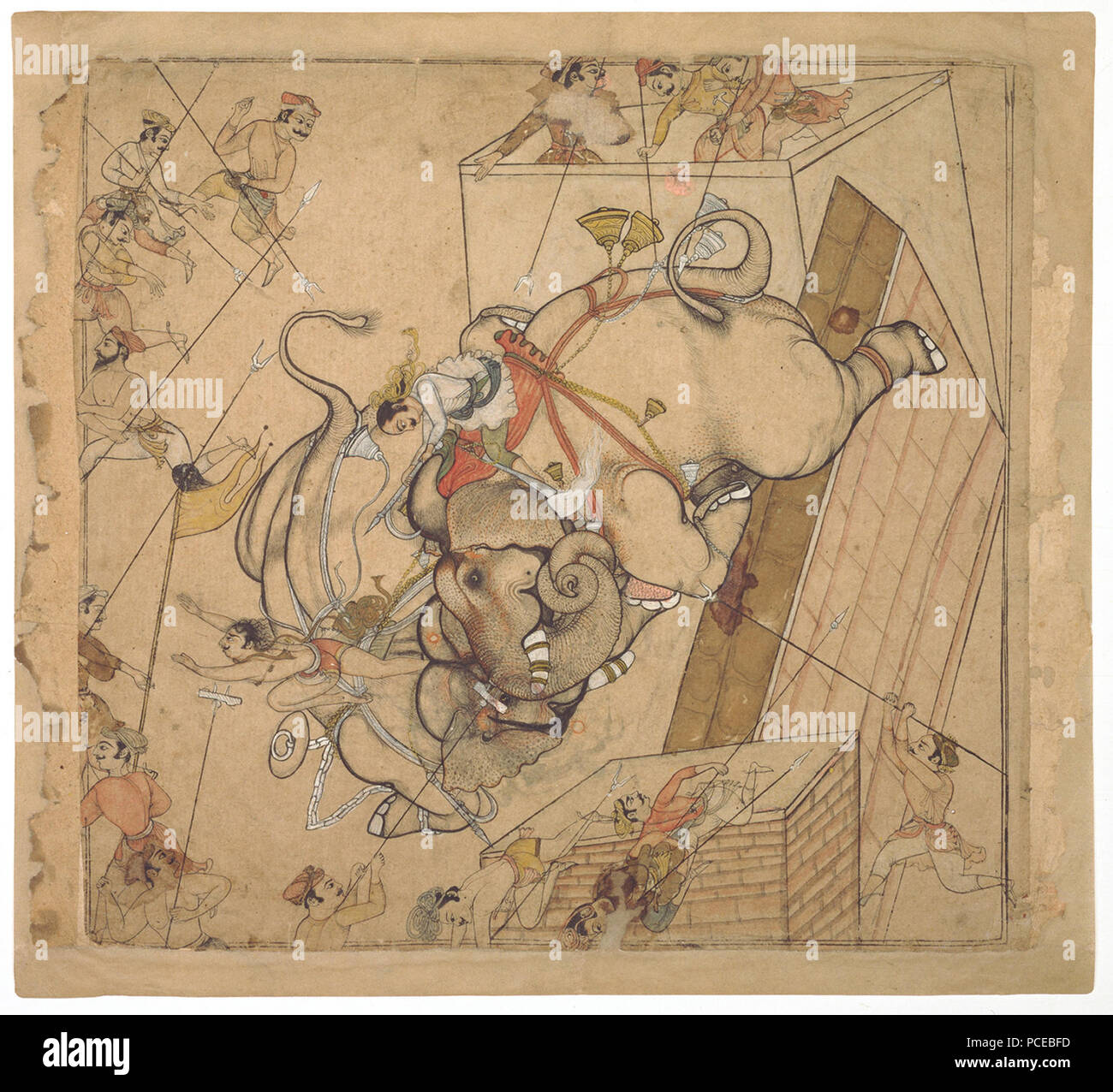 14 2 An Elephant Combat Attributed to Hada Master ca 1610-20 ...