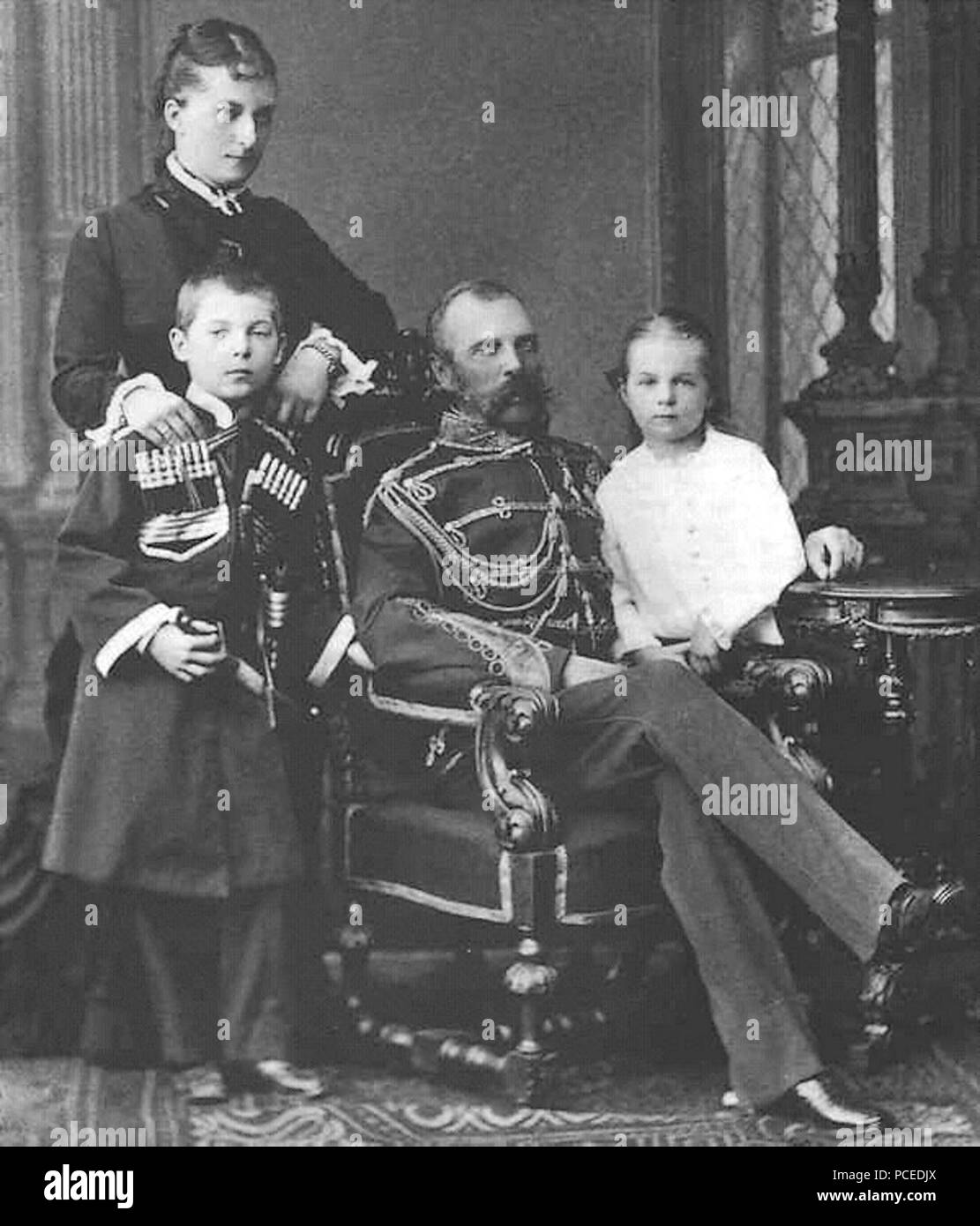 35 Alexander II with Catherine Dolgorukaya and their children Stock ...