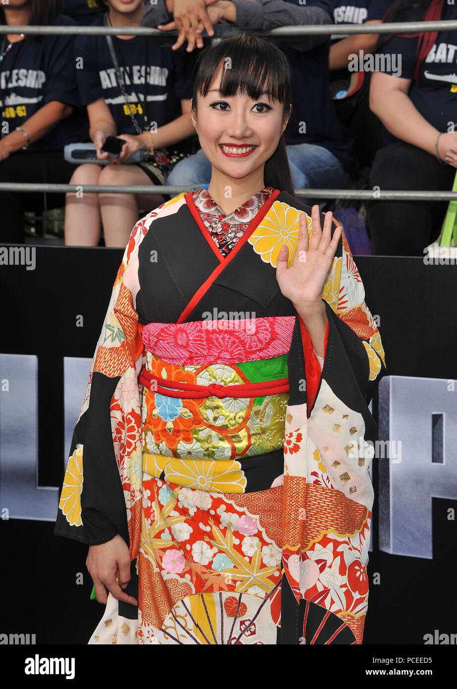 Leni Ito at the Battleship Premiere at the Nokia Theatre in Los Angeles ...