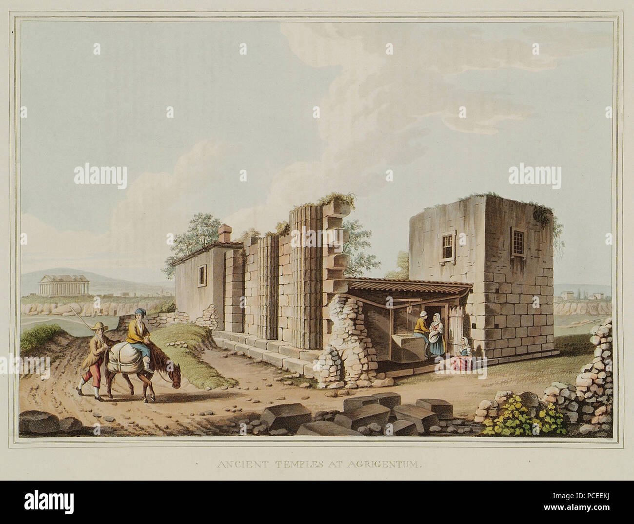 44 Ancient temples at Agrigentum - Mayer Luigi - 1810 Stock Photo - Alamy
