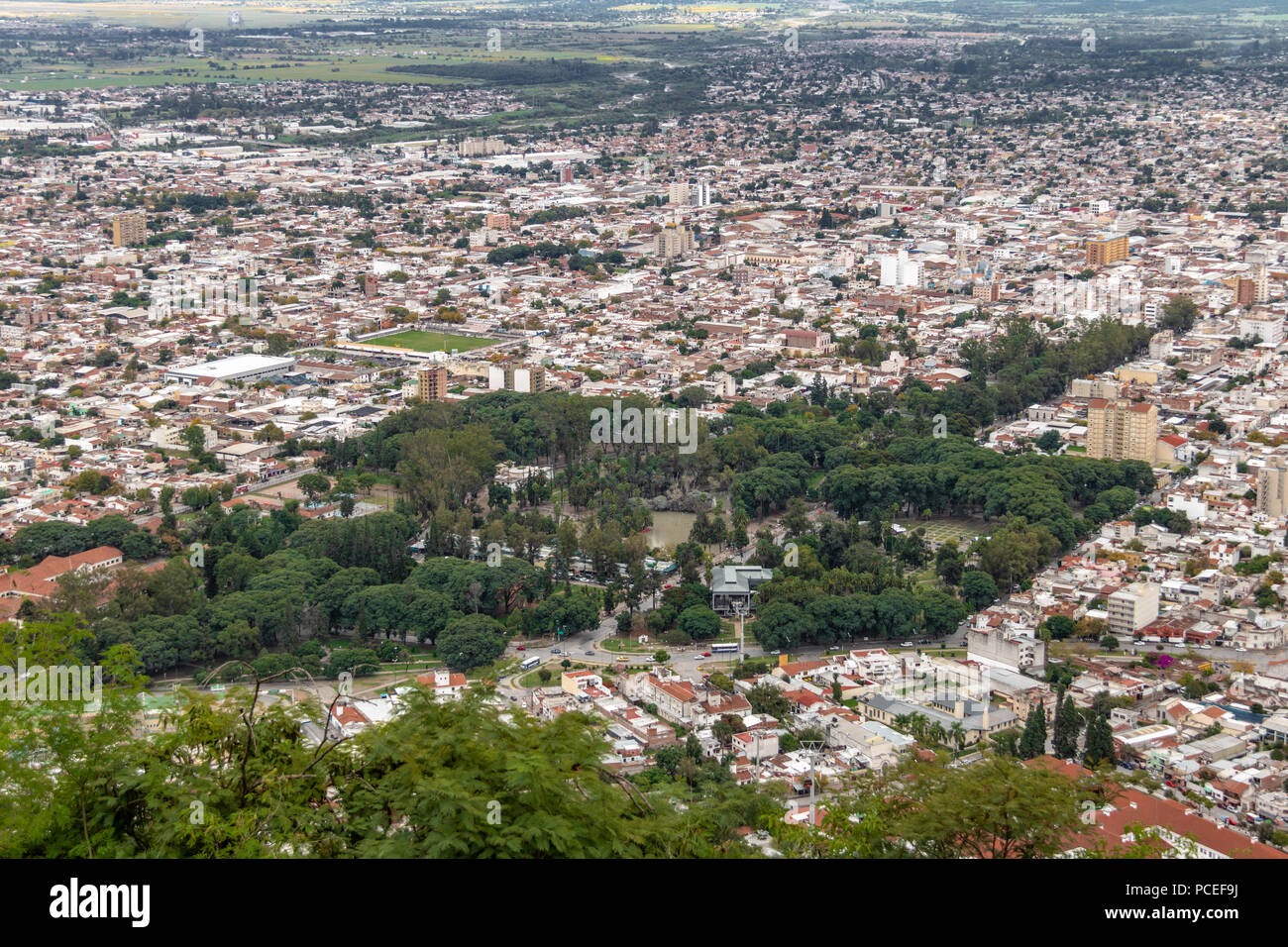Aerial view of Salta City - Salta, Argentina Stock Photo - Alamy