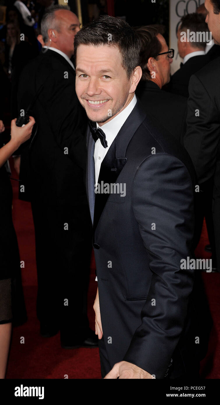 Mark Wahlberg at The 2012 Golden Globe Awards at the Beverly Hilton ...