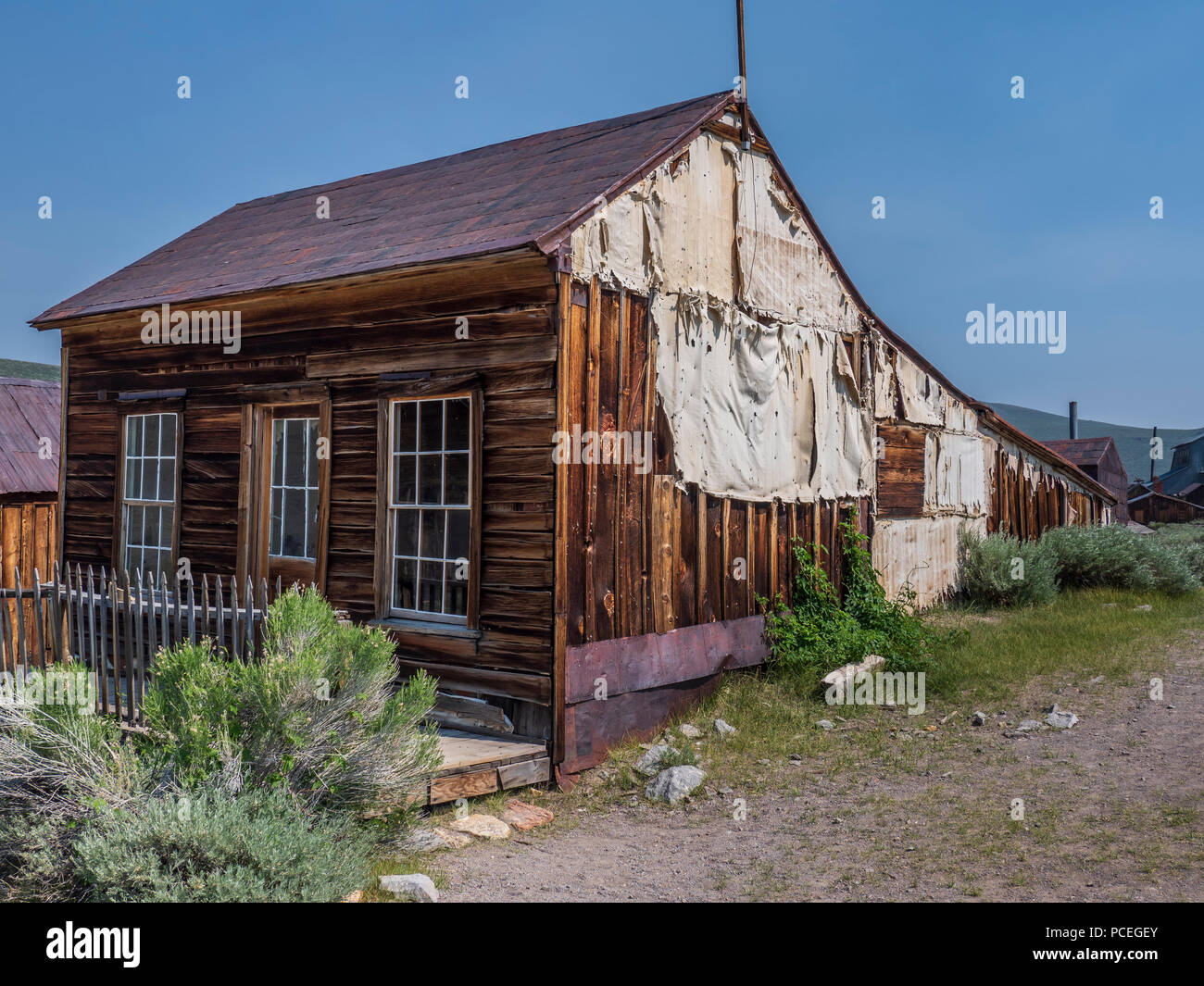 Home, Bodie ghost town, Bodie State Historic Park, California Stock ...