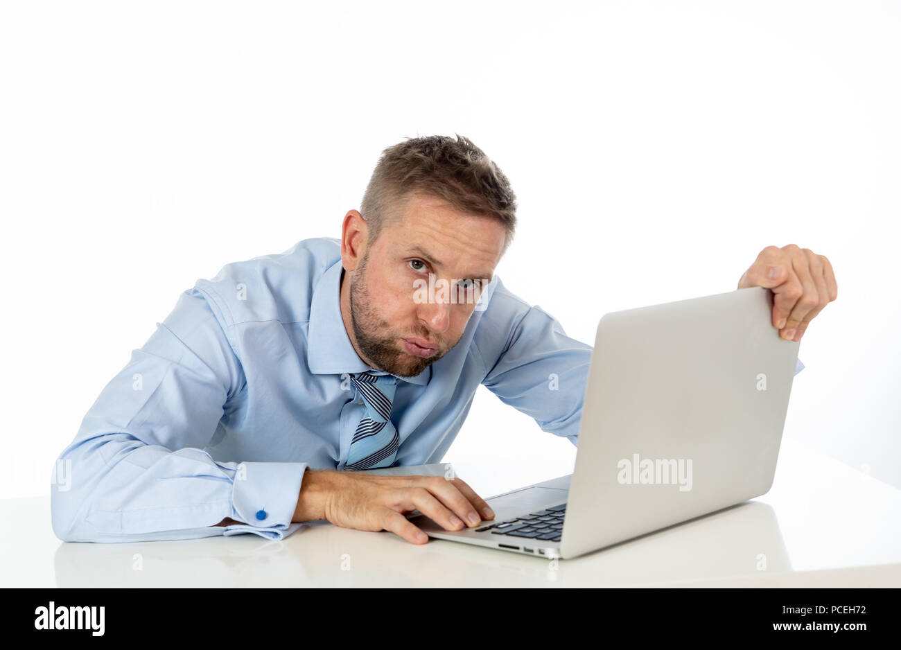 Angry desperate caucasian entrepreneur hi-res stock photography and ...