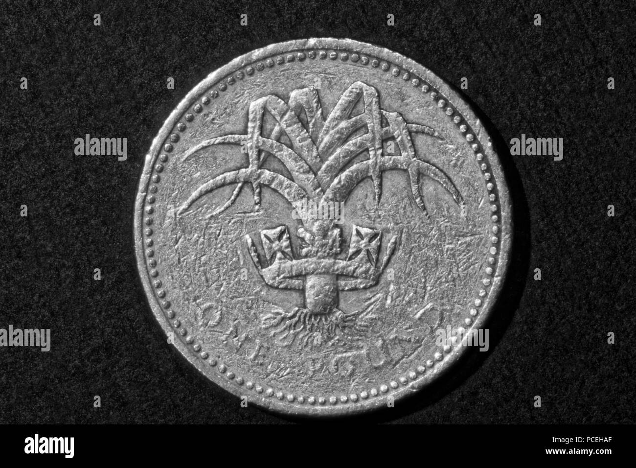 One pound coins queen Black and White Stock Photos & Images - Alamy