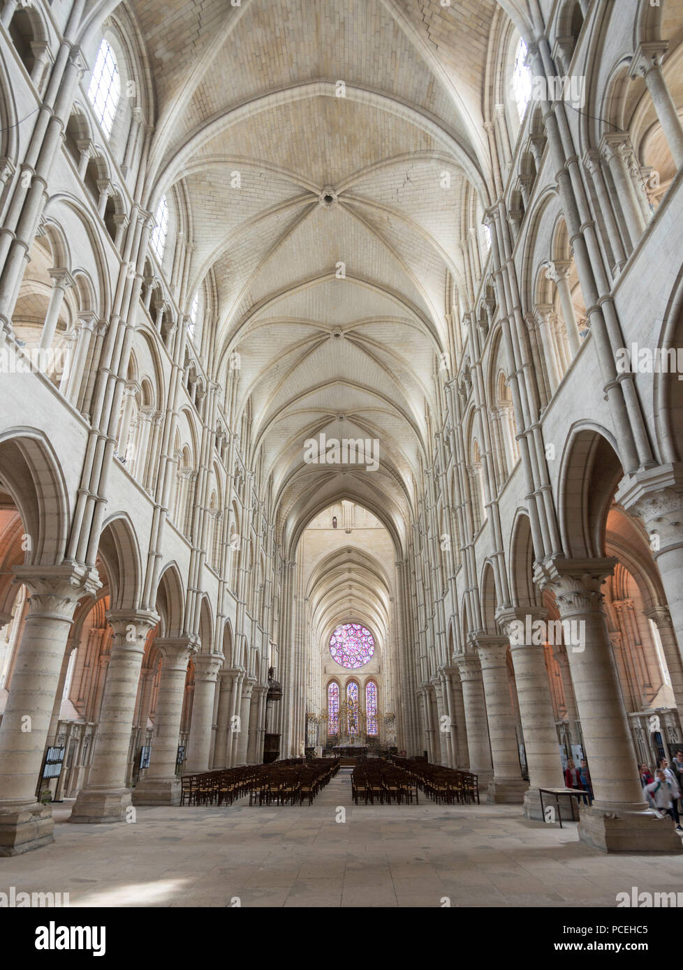 The interior of Laon cathedral, France, Europe Stock Photo - Alamy