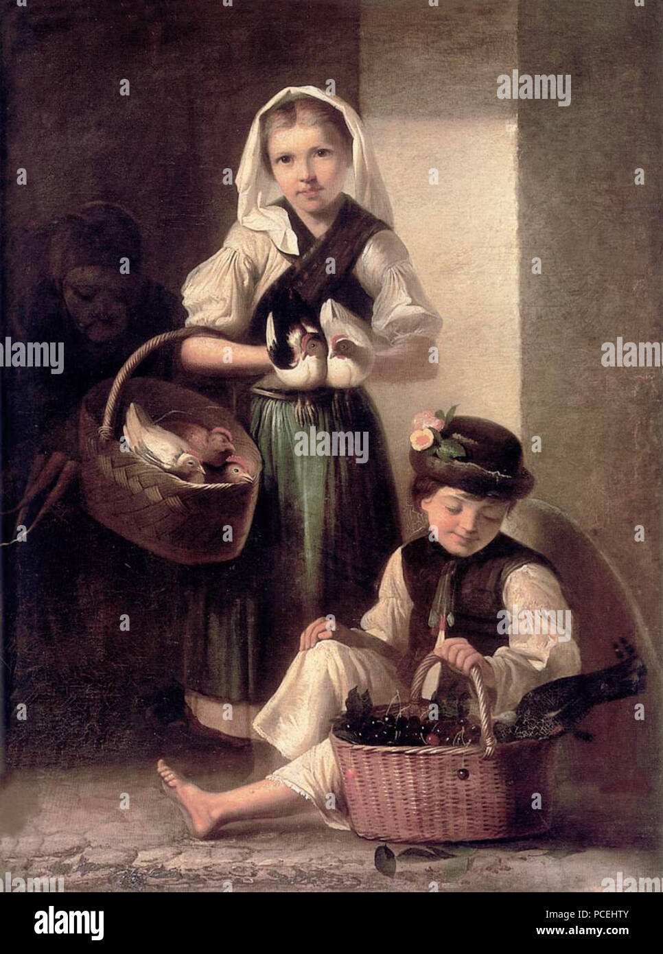 69 Balkay, Pal - Sister and Brother Stock Photo - Alamy