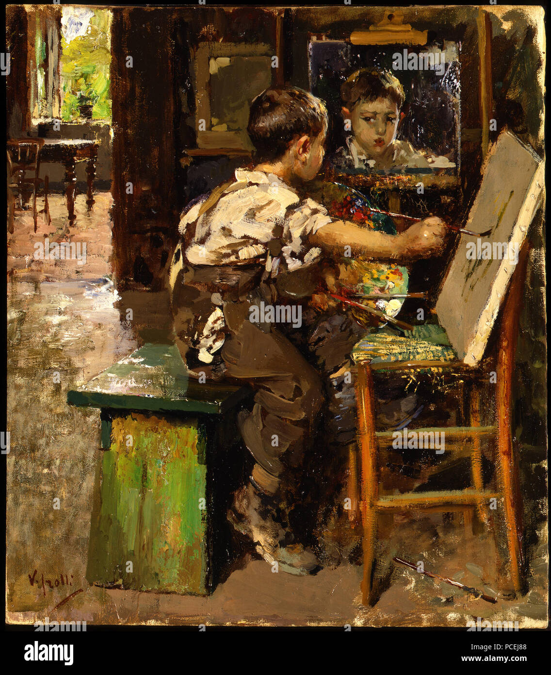 293 Il piccolo pittore Stock Photo - Alamy