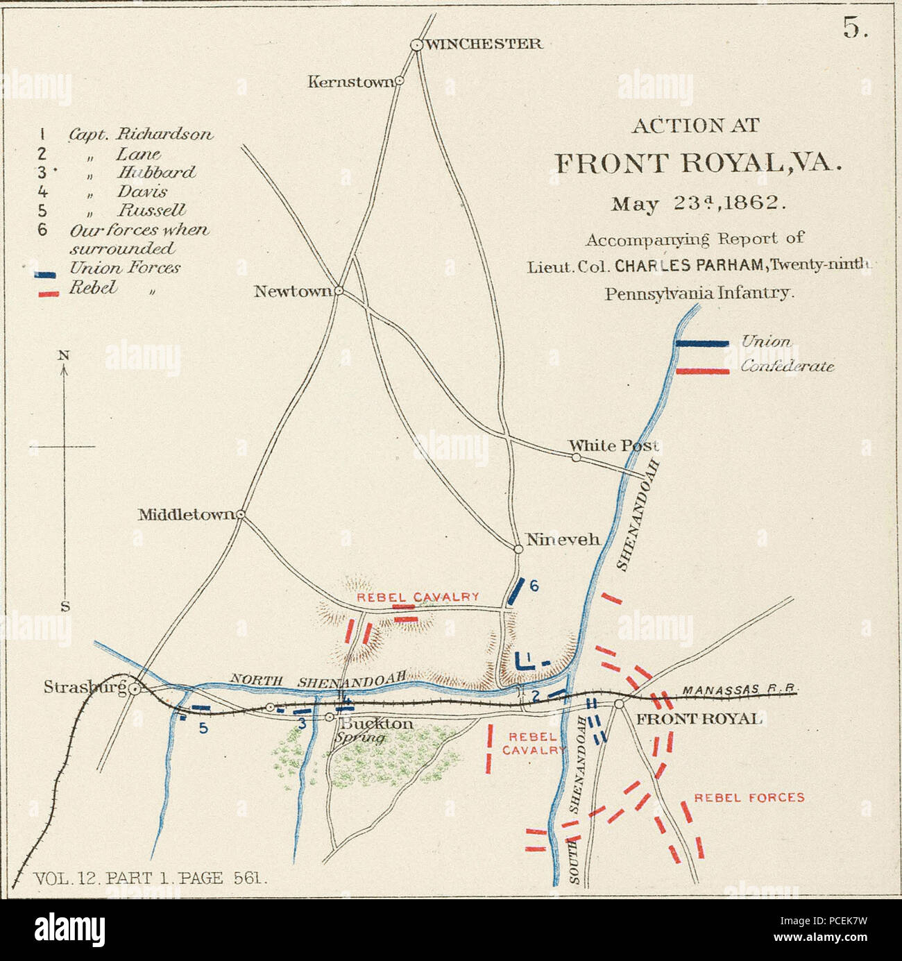 Map of front royal hi-res stock photography and images - Alamy