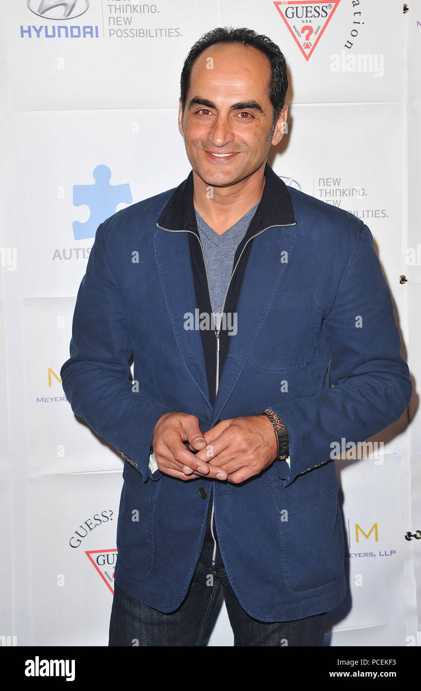 Navid Negahban at the Blue Carpet at the Autism Speaks at the Beverly ...