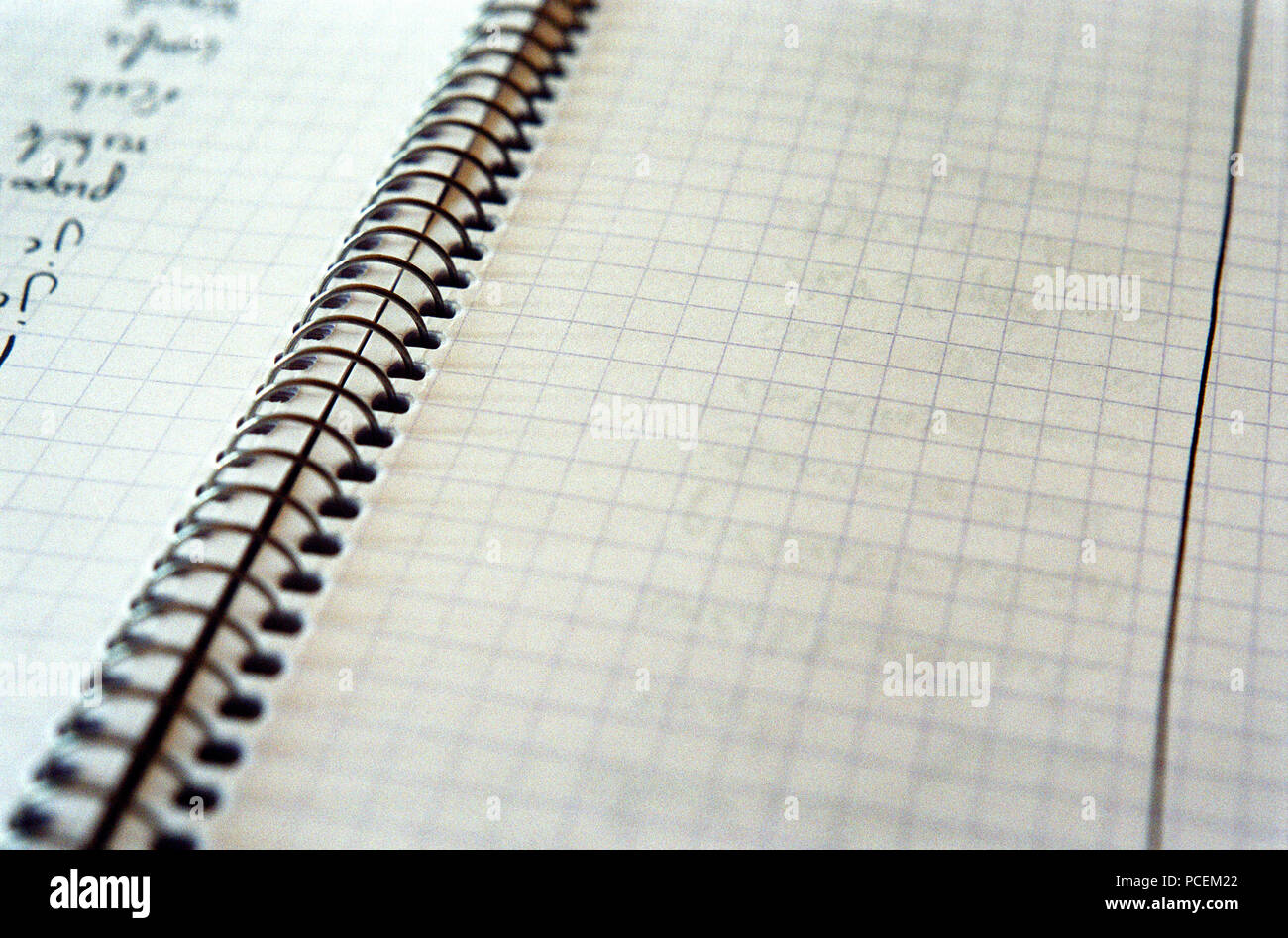 Set of paper note books on a desk (15/05/2005 Stock Photo - Alamy