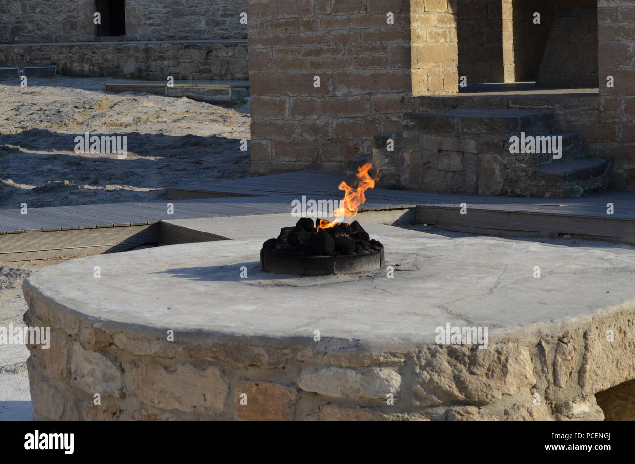 Sacred elements of zoroastrianism hi-res stock photography and images ...