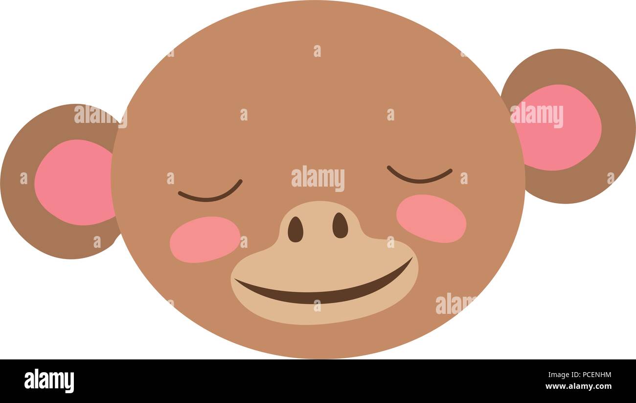 wild monkey head icon Stock Vector Image & Art - Alamy