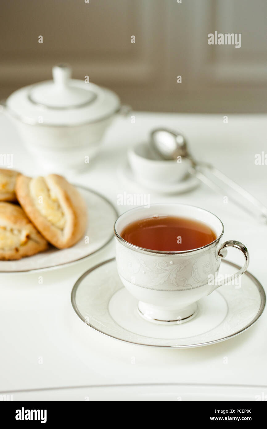 Five o'clock Tea. traditional tea in a cozy atmosphere, to drink tea ...