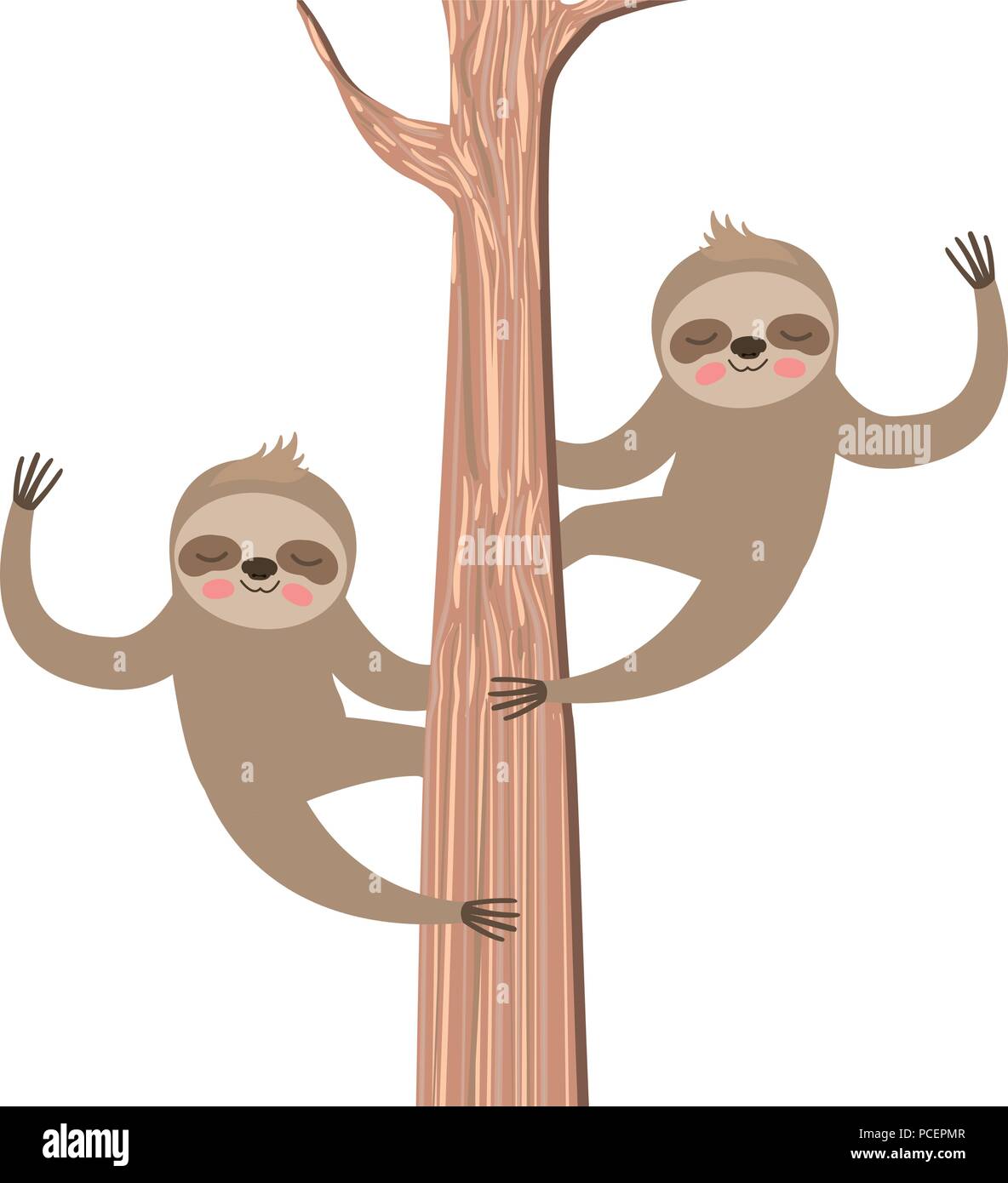 Sloths Sleeping In Tree High Resolution Stock Photography and Images ...