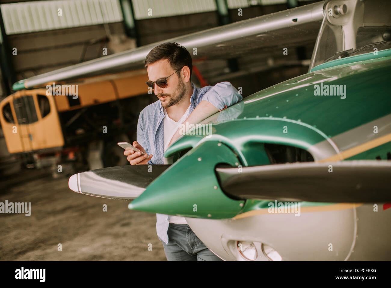 Airplane pilot inspection safety hi-res stock photography and images ...