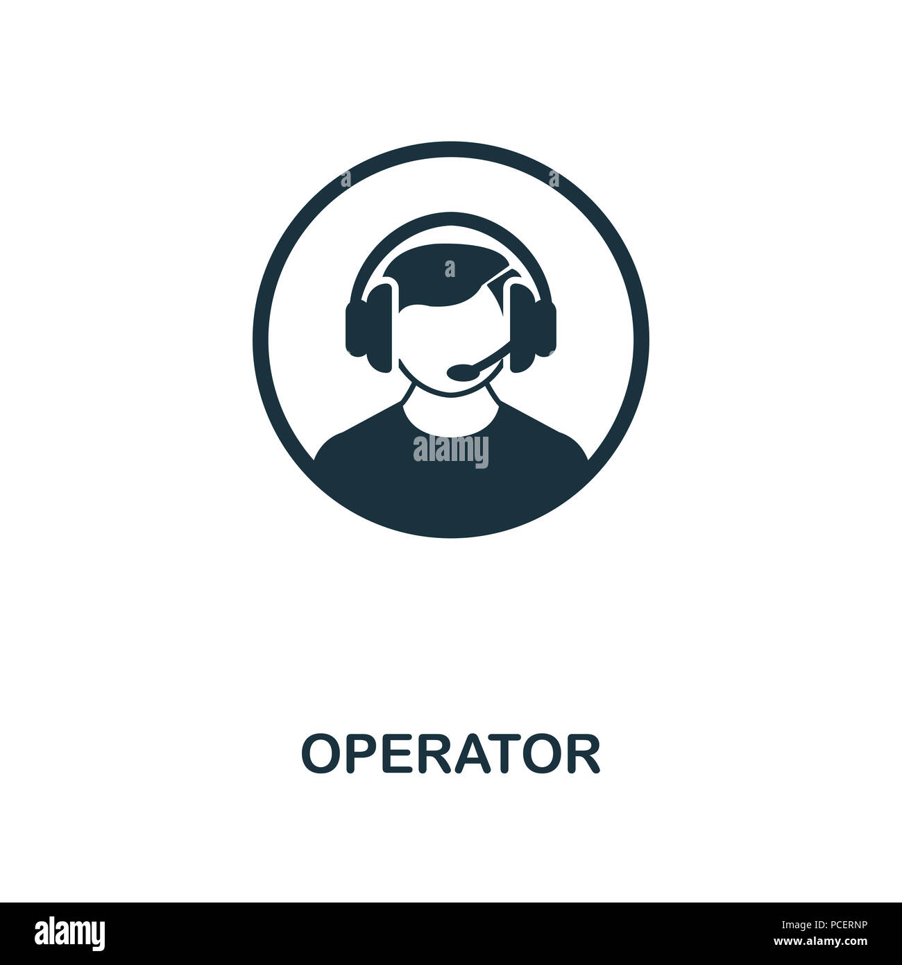 Operator creative icon. Simple element illustration. Operator concept ... Operator creative icon. Simple element illustration. Operator concept ...