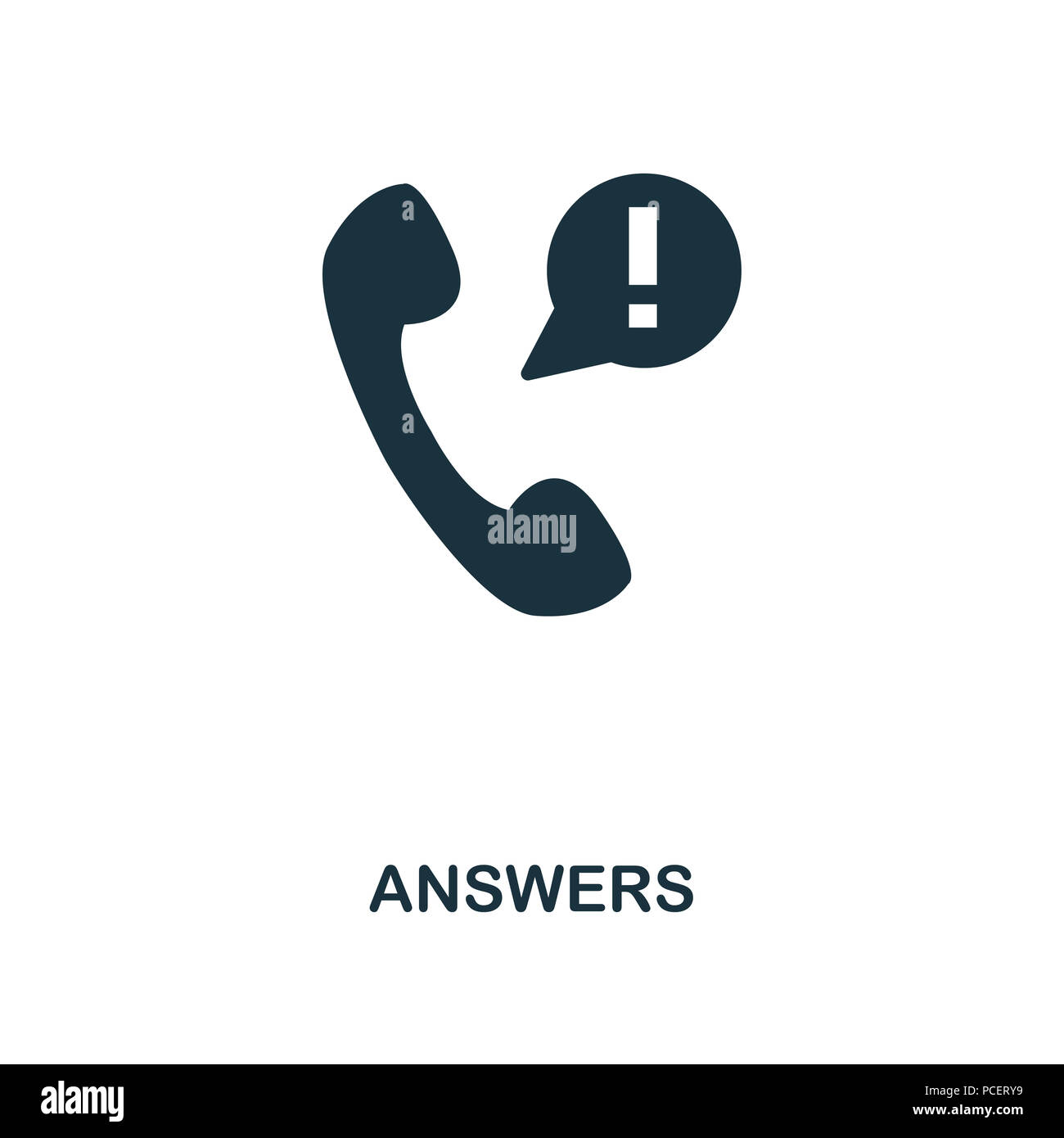 Answers creative icon. Simple element illustration. Answers concept ...