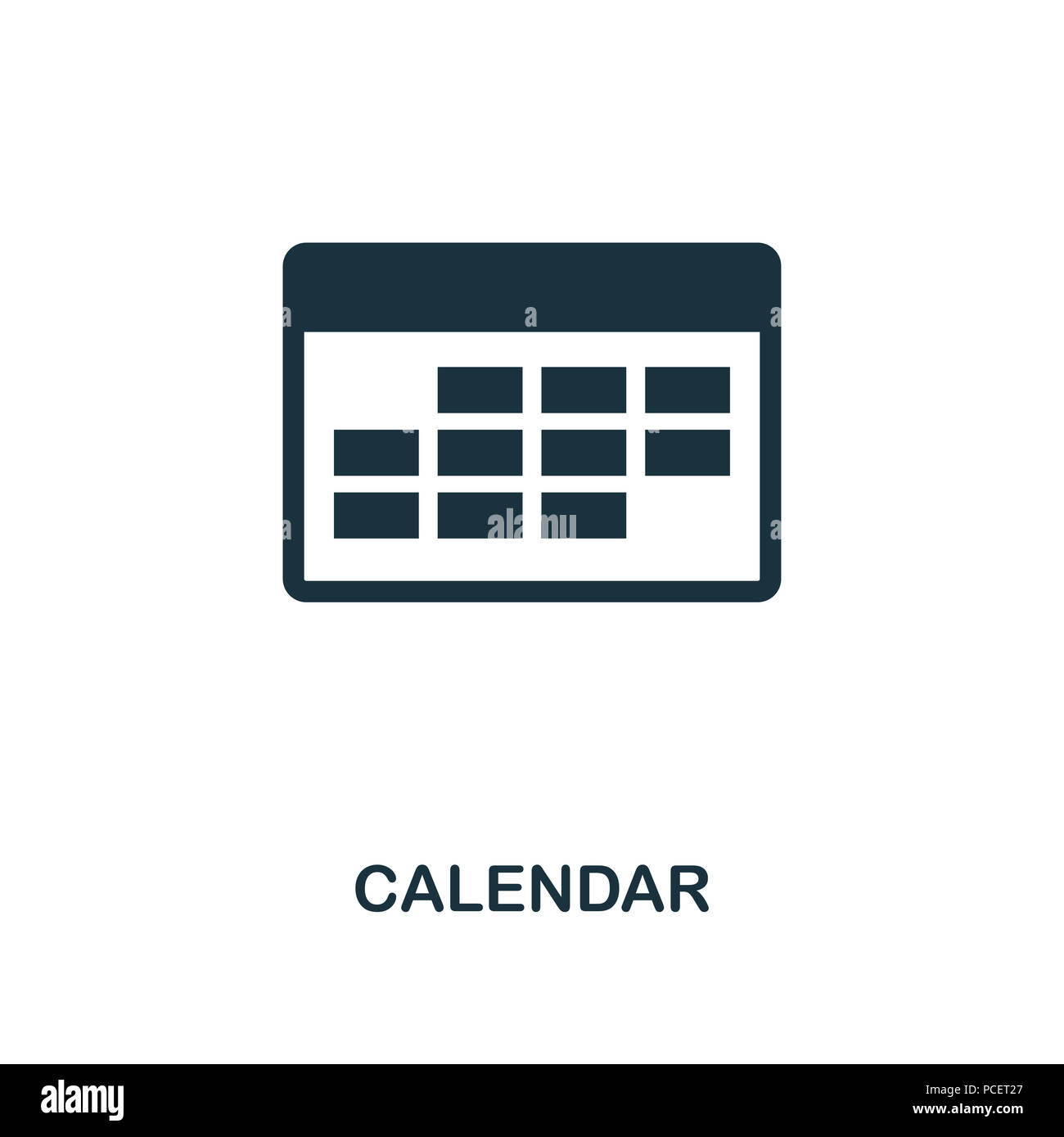 Calendar creative icon. Simple element illustration. Calendar concept ...