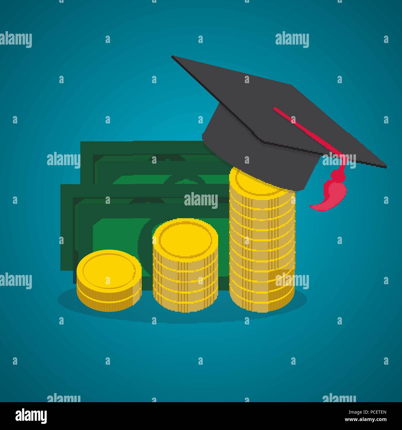 Education infographic design graduation cap hi-res stock photography ...