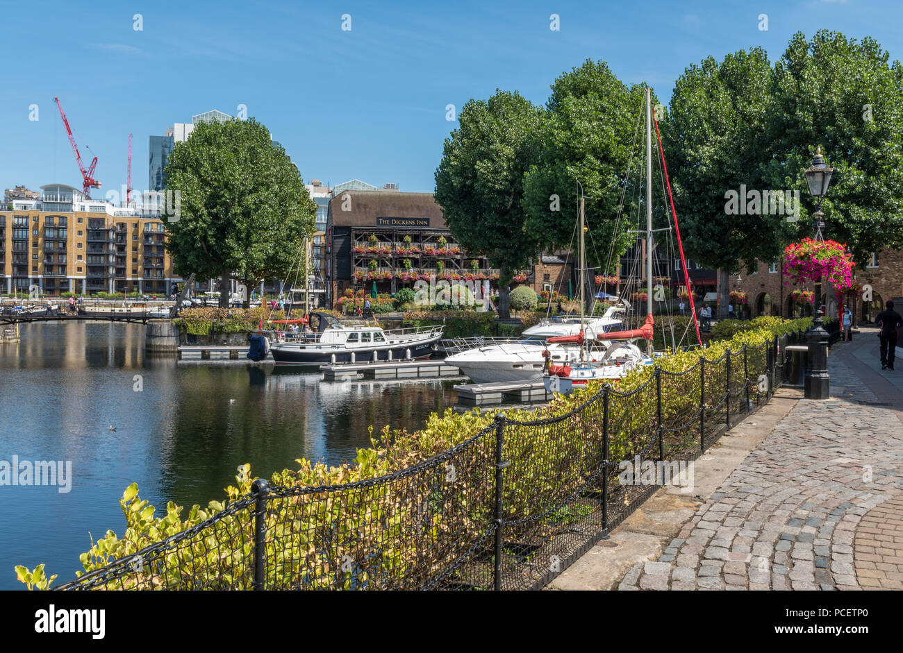 st katherine docks, river thames, central london, uk Stock Photo - Alamy