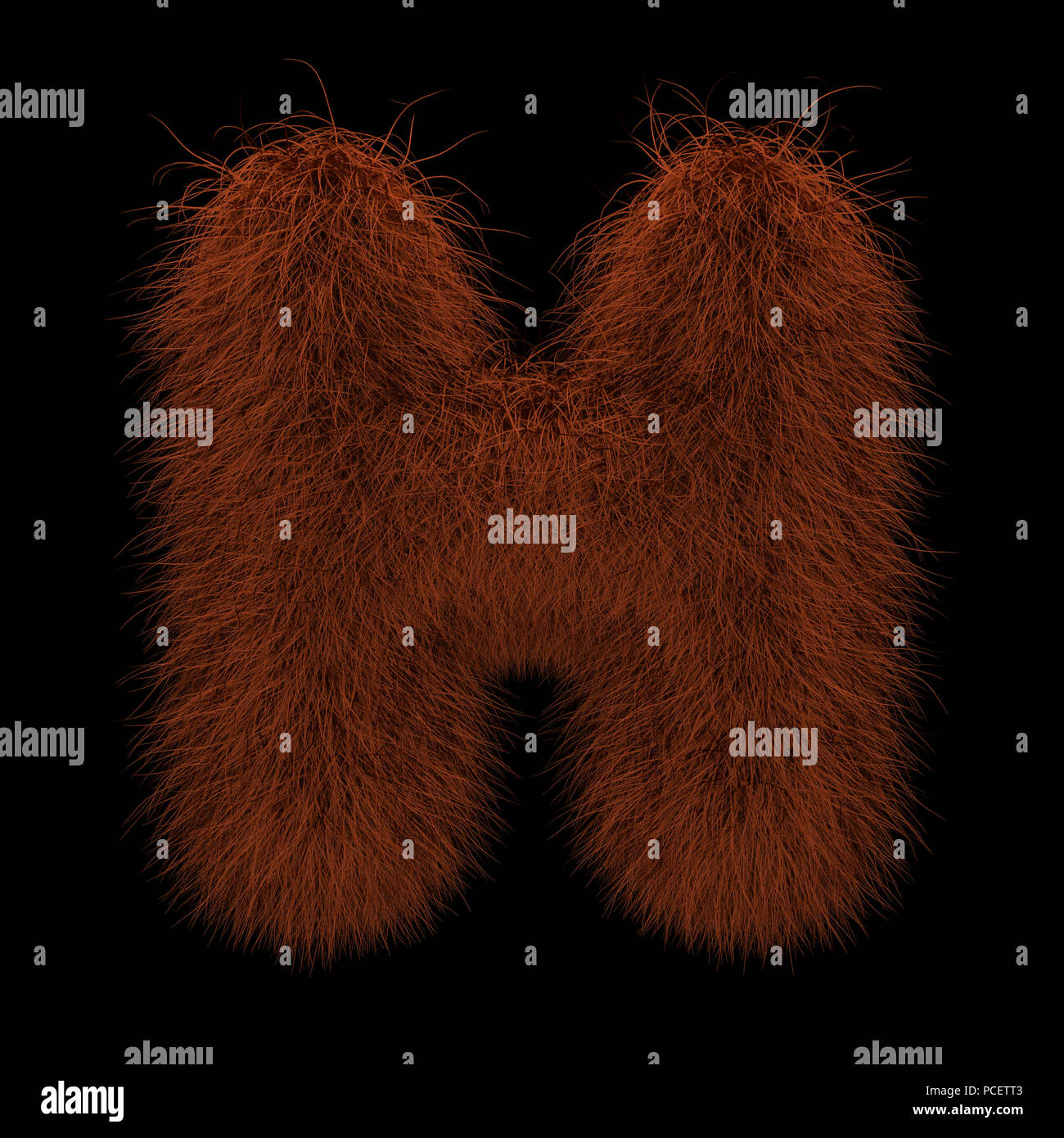 Illustration 3D Rendering Creative Illustration Ginger Orangutan Furry ...