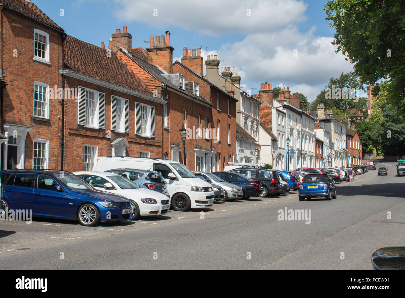 The historic Castle Street in Farnham, Surrey, UK Stock Photo - Alamy