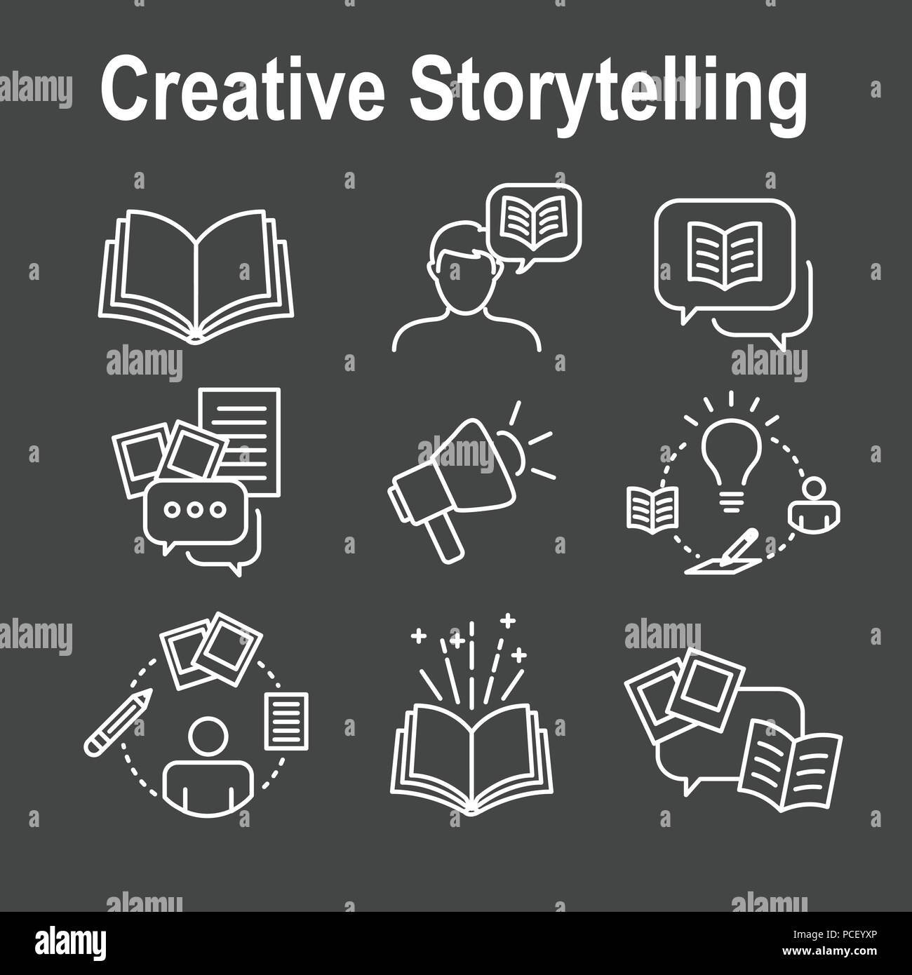 Story telling Stock Vector Images - Alamy