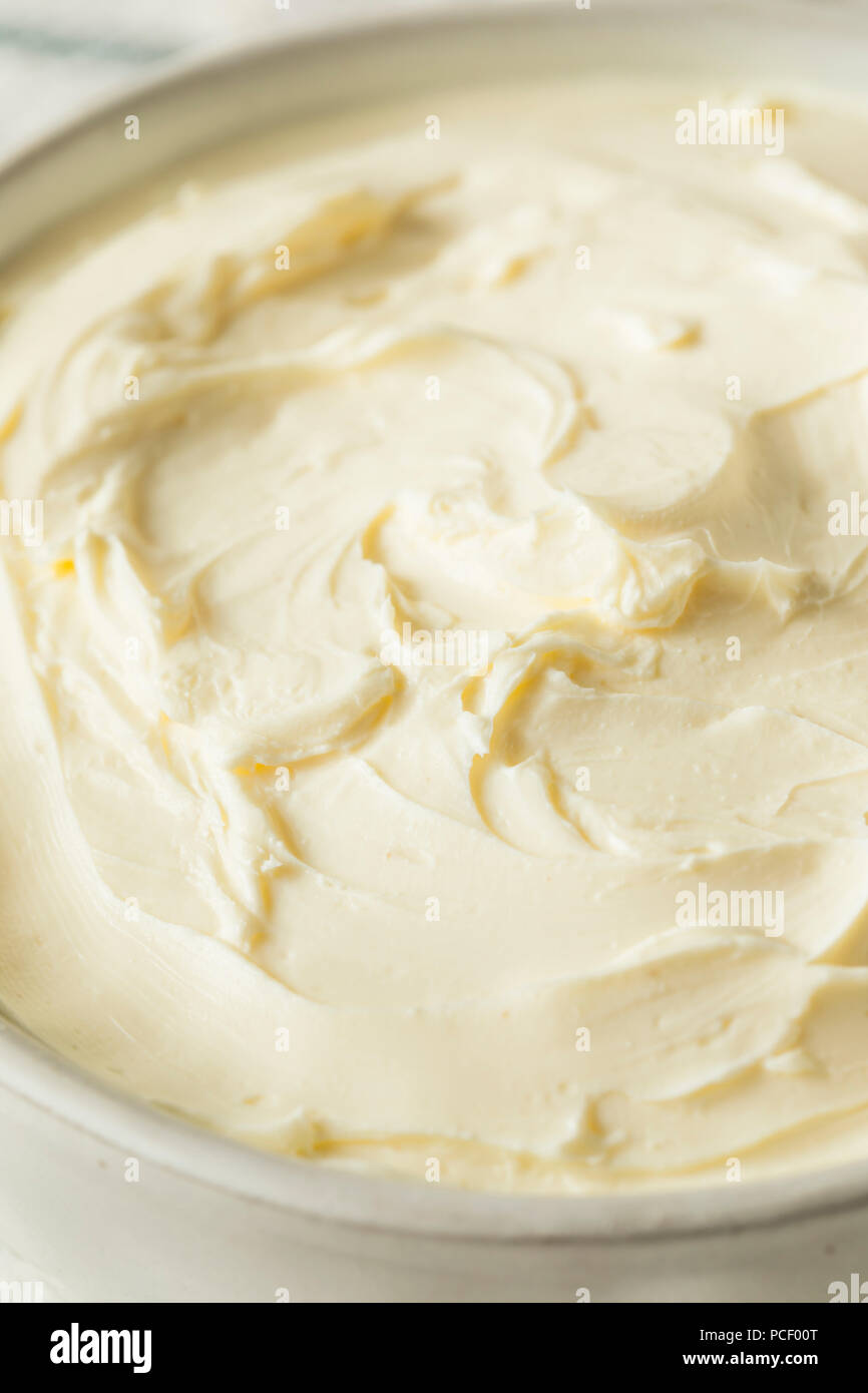 Homemade Low Fat Cream Cheese Spread in a Bowl Stock Photo - Alamy