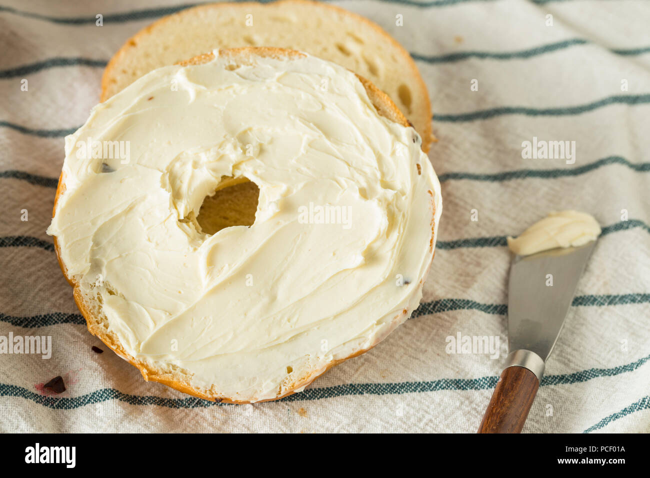 Homemade Low Fat Cream Cheese Spread in a Bowl Stock Photo - Alamy