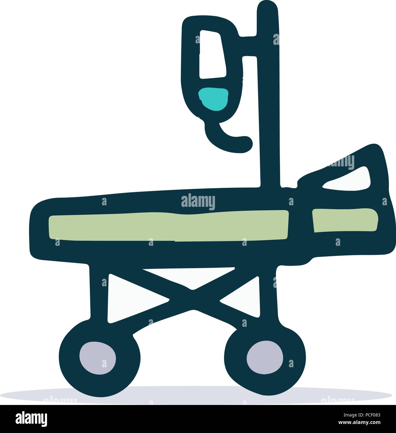 medical stretcher sketch icon Stock Vector Image & Art - Alamy