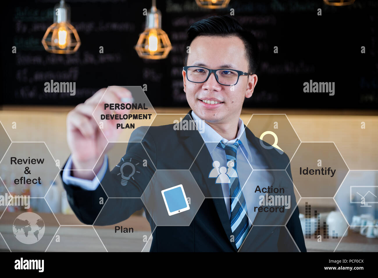 Personal development skill Concept. Chart with keywords for growth and ...