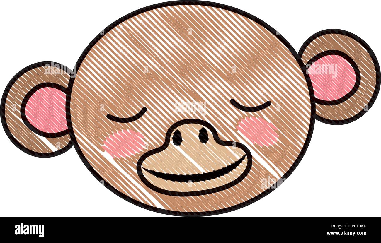 wild monkey head icon Stock Vector Image & Art - Alamy