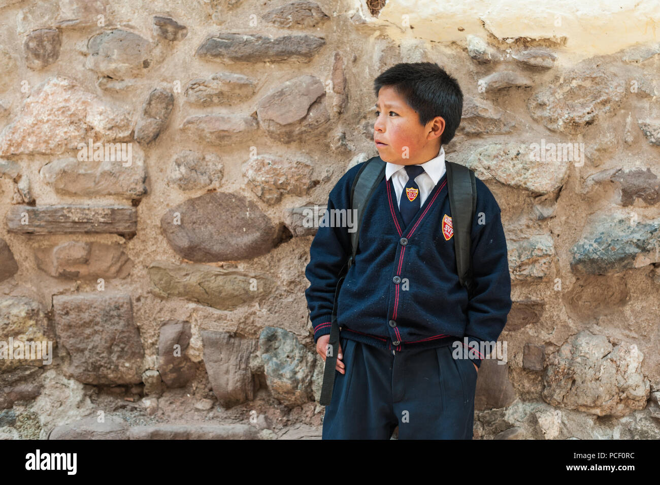 School Uniform Children Peru High Resolution Stock Photography and ...