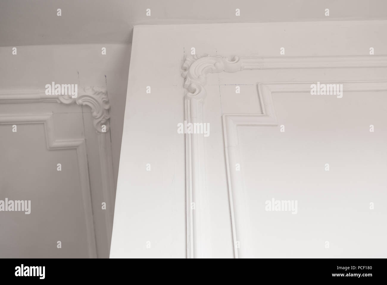 Painting Gypsum Plaster Ceiling Painting High Resolution Stock ...