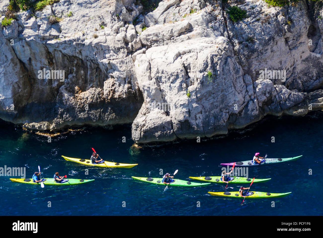 Calanques national park cassis paddle hi-res stock photography and ...