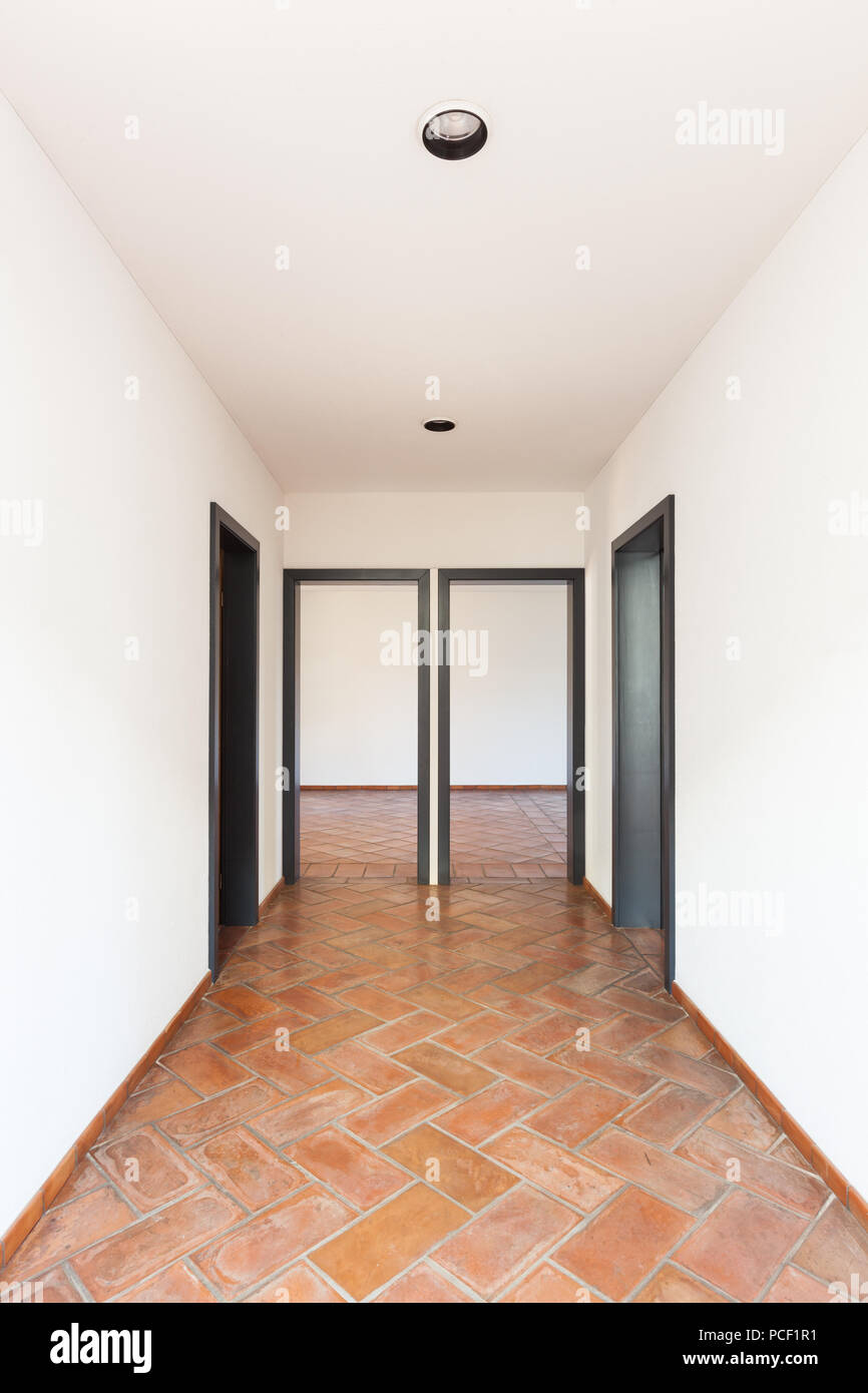 Architecture, interior house, wide passage Stock Photo - Alamy