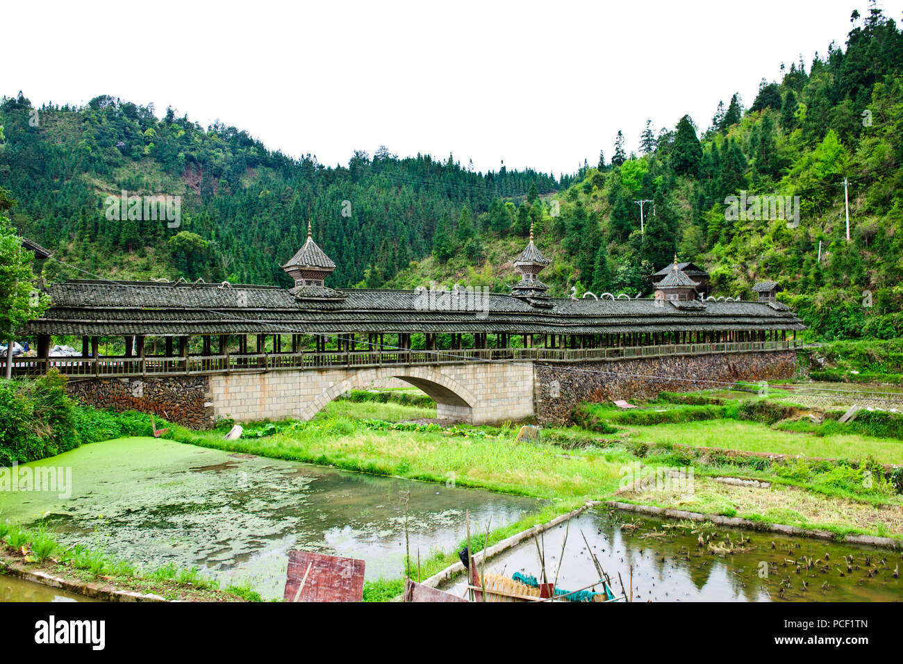 Typical Dong Village,Wooden Houses,Huanggang Dong Village,Dong Costumed ...