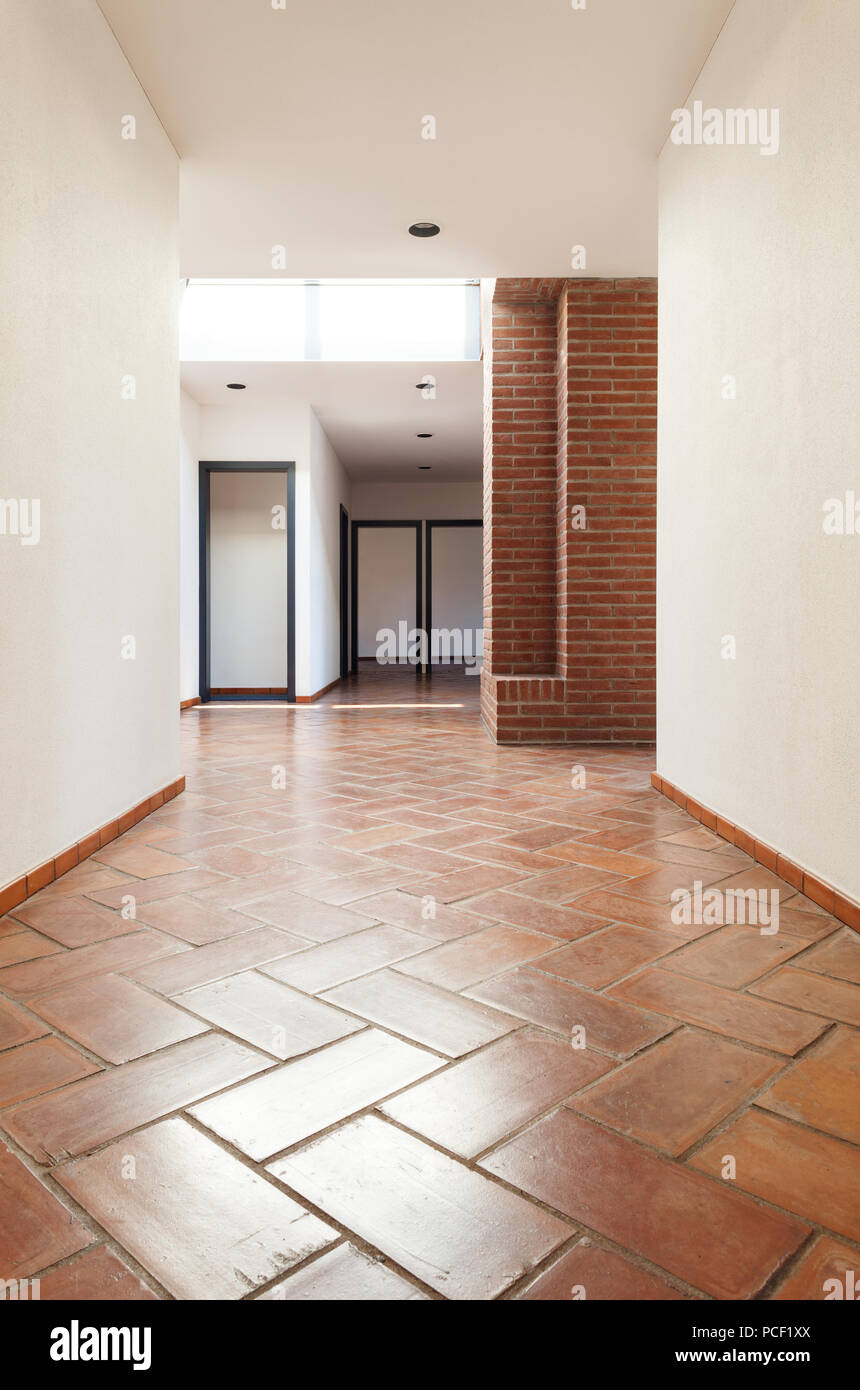 Architecture, interior house, corridor view Stock Photo - Alamy