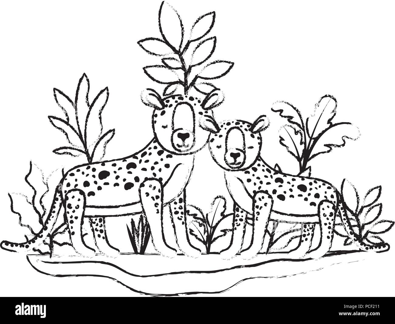 Friendly jungle Black and White Stock Photos & Images - Alamy