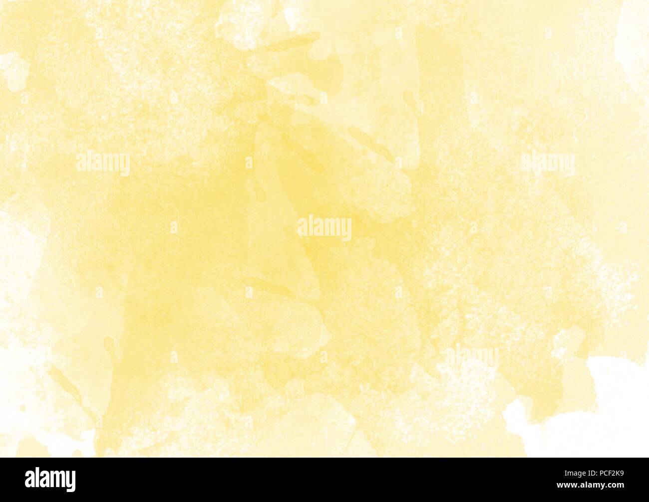 yellow watercolor splash hand drawn background illustration Stock Photo ...