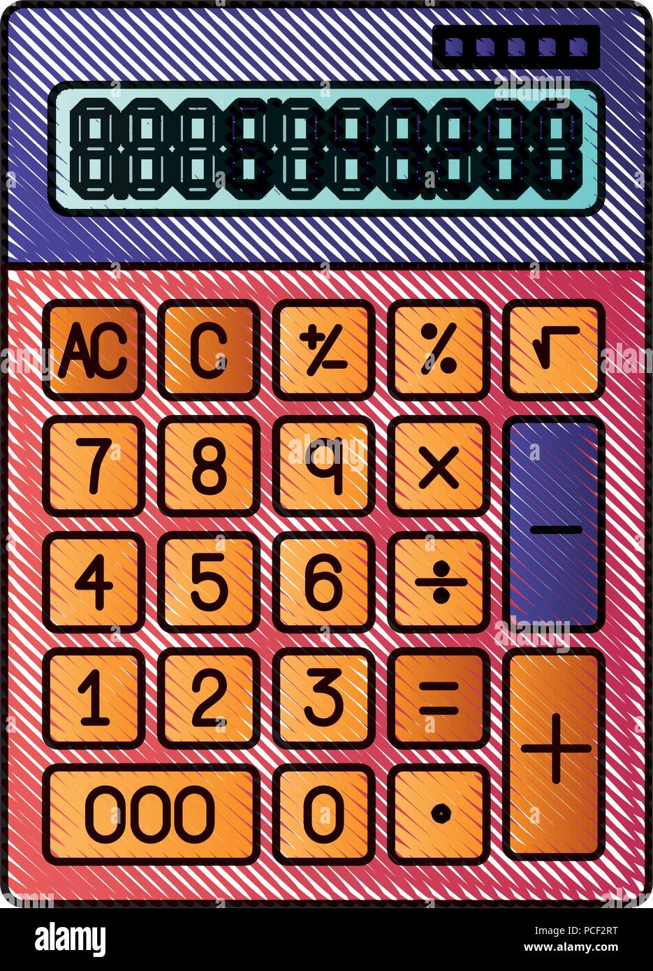 calculator math device icon Stock Vector Image & Art - Alamy